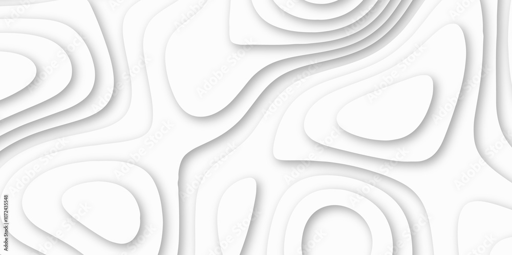 Póster Topographic map in contour line light topographic topo contour ...