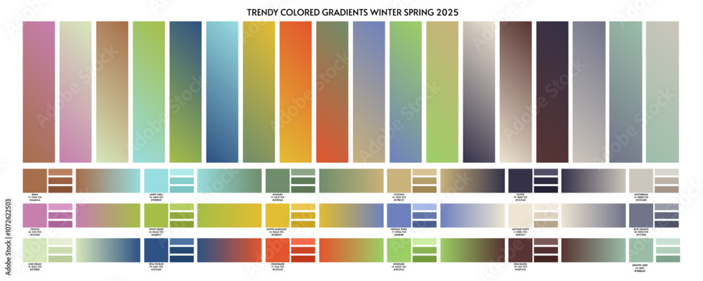 ACTUAL FRESH New fashion color and gradients trend winter spring season ...