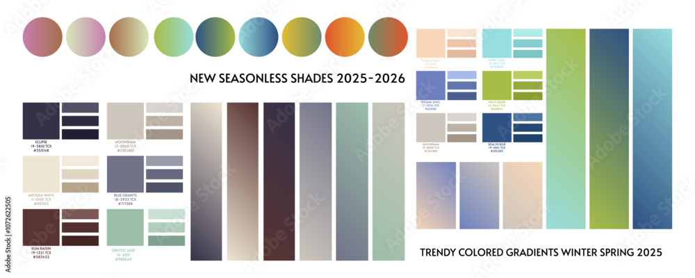 ACTUAL FRESH New fashion color and gradients trend winter spring season ...