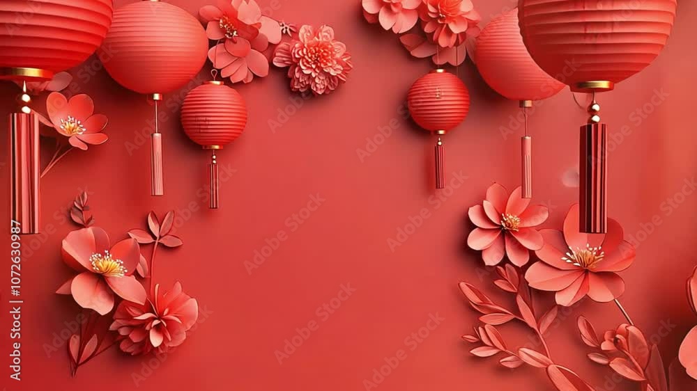 Chinese new year background. 素材庫影片 | Adobe Stock