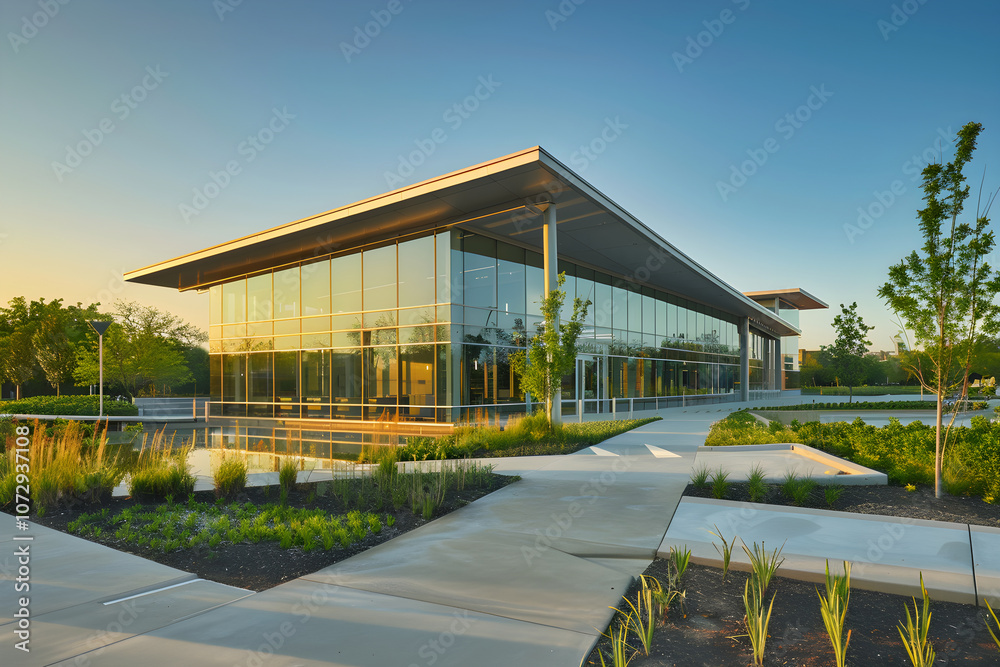 Fusion of Sleek Minimalism and Sustainable Design in Modern Ziggurat ...