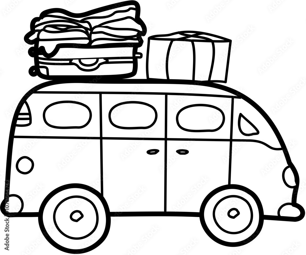 Poster Homecoming Doodle element coloring page cartoon Illustration ...