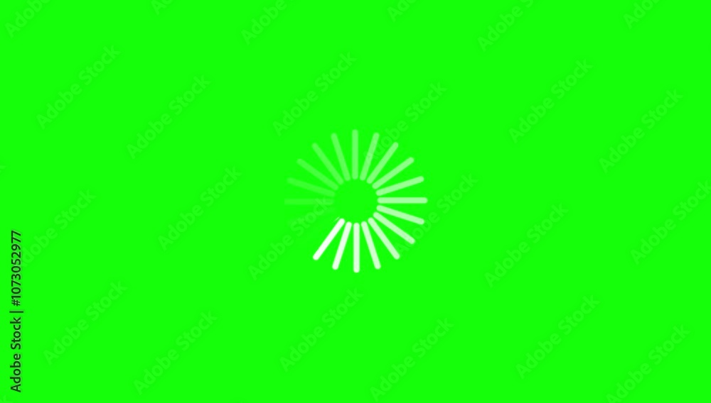Green Screen Isolated Loading circle, Loading progress, preload ...