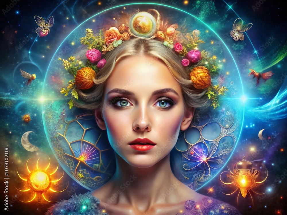 Portrait Photography Of A Beautiful Girl Representing The Cancer Zodiac