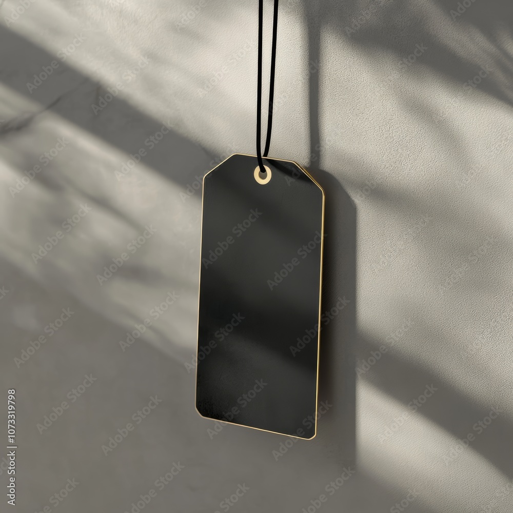 Simple black and gold price tag design with an elegant minimalist look ...