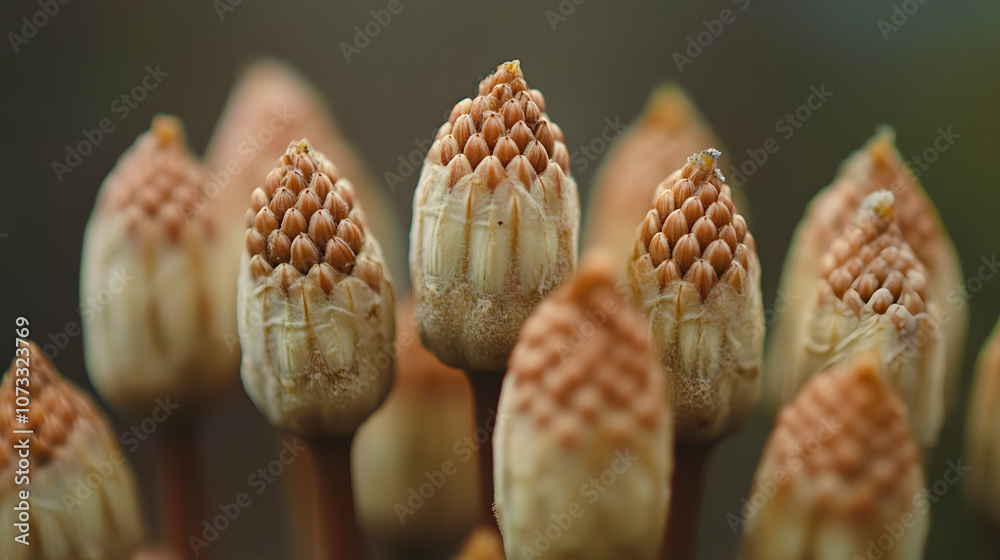 Artistic Depiction of Detailed Textures and Colors in Rare Plant Seed ...
