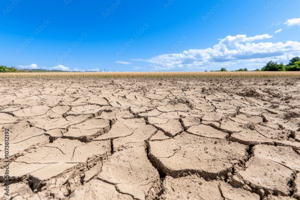 Due to climate change and global warming, arid and dry land results in ...