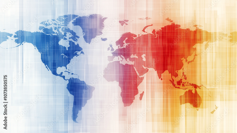 Global Temperature Heatmap Infographic for Data Visualization Stock ...