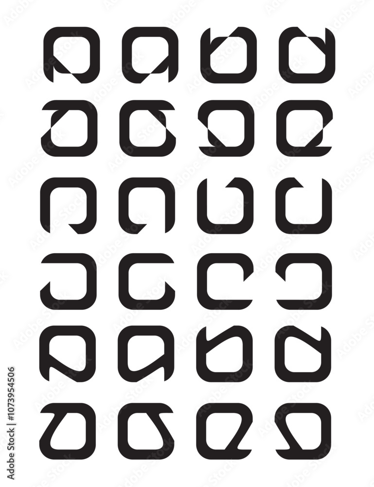 icons, logo basic, icon design, line art logo, geometric shape ...