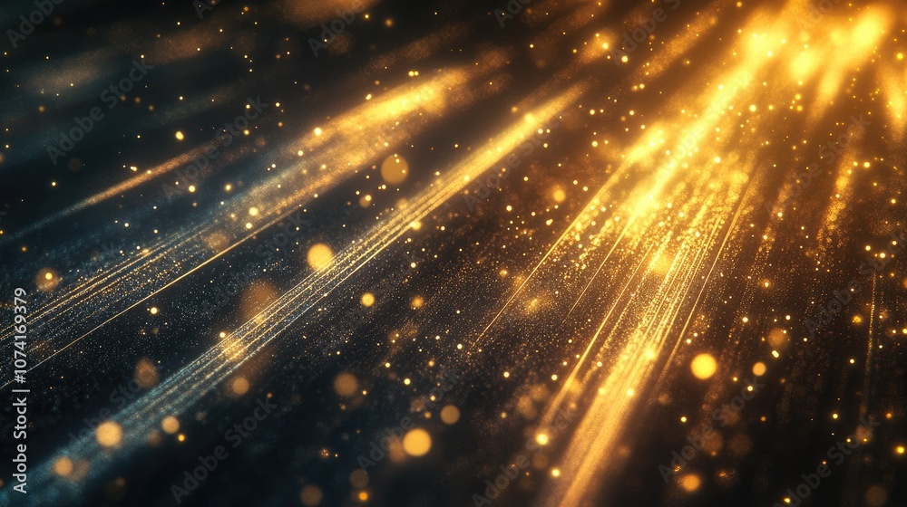 Beautiful light flares in a 3D cartoon rendering Abstract glowing ...