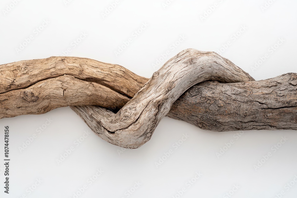 Explore the organic unity of nature through grafted tree branches Stock ...