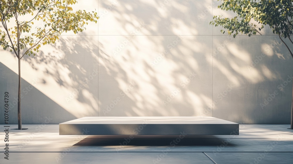 An empty scene featuring blank mockup template Commemoration Day ...