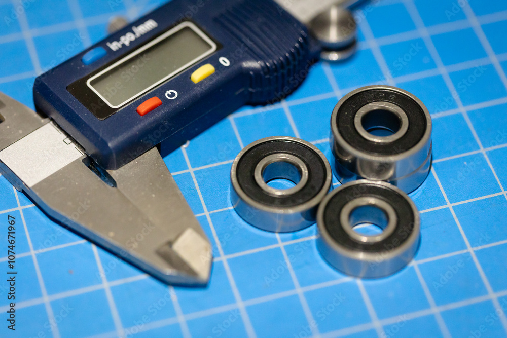 Vernier Calipers with 3 608 2RS ball bearing for mechanical fit ...