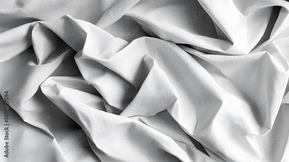 Paper Alchemy: A close-up of crumpled parchment, its fibers catching ...
