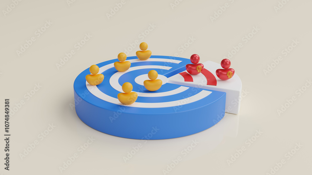 Target audience customer segmentation marketing strategy concept ...