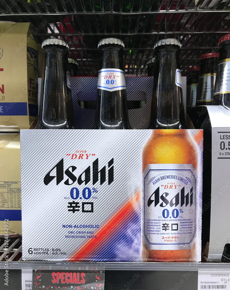 South Australia, Australia – Circa October, 2024: Carton of Asahi Super ...