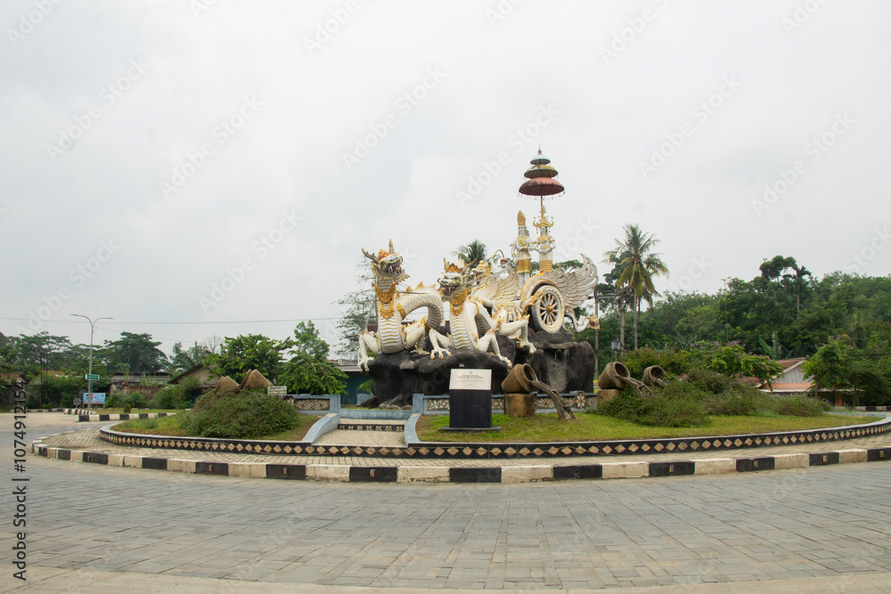Tulang Bawang Barat, Lampung; November 11, 2024; White Dragon Statue ...