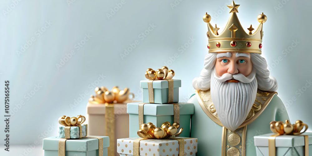 Reyes Magos Magical Gift Vector Illustration - Mystical Symbolic ...