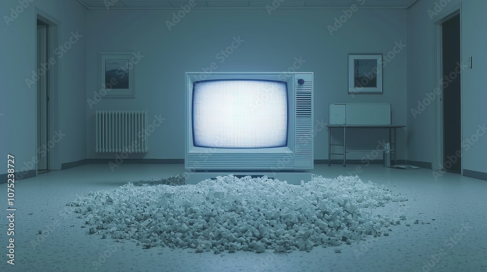 TV Static Loop, dynamic display of erratic television noise ...