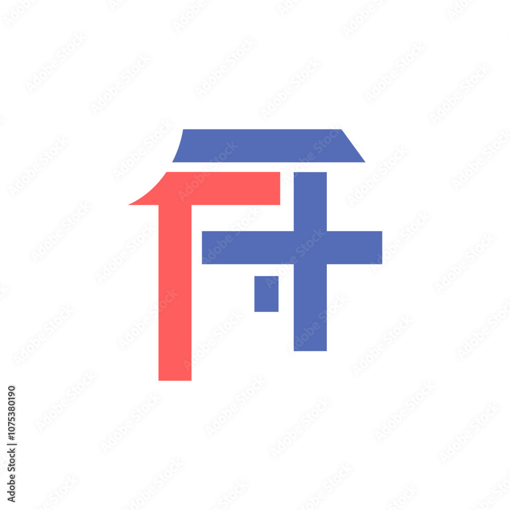 Adobe Illustrator Alphabet logo vector, A flat logo with red and blue ...