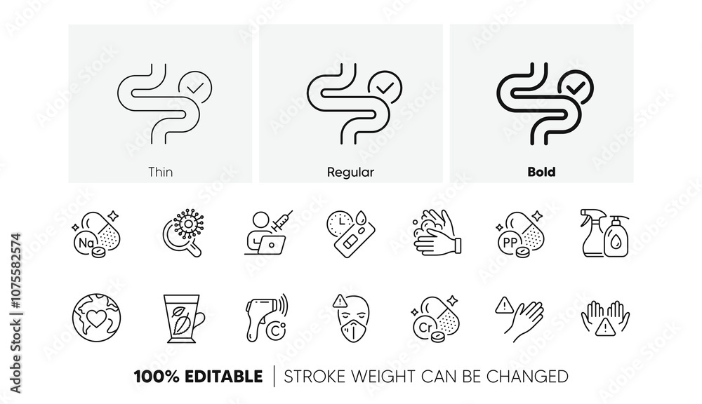 Vaccination appointment, Electronic thermometer and Digestion line ...