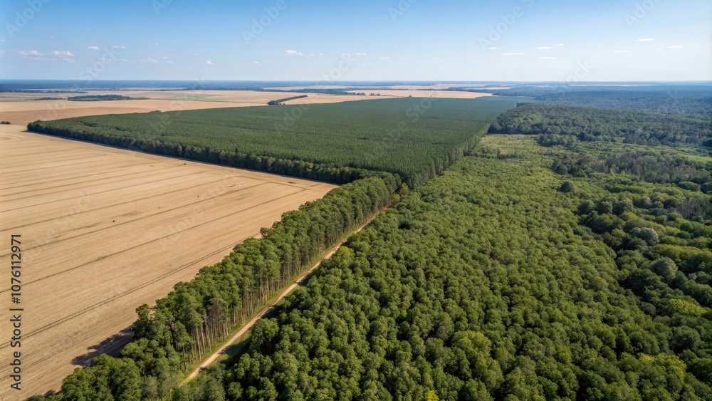 Aerial View of Shrinking Forests and Expanding Agriculture: A Visual ...