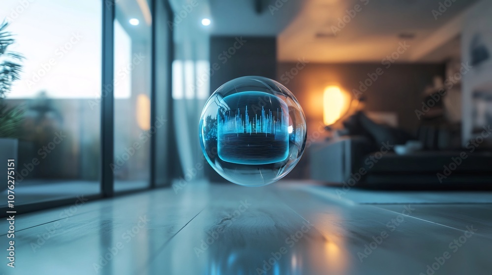 Futuristic Floating Orb Enabling Hands Free AI Powered Communication in ...