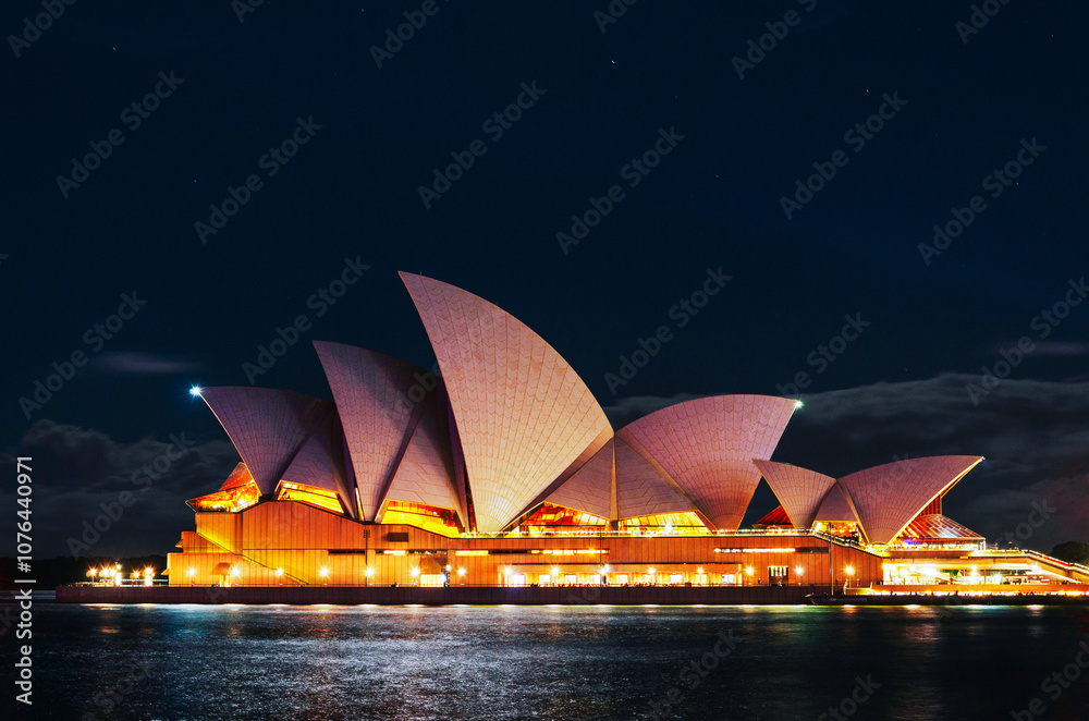 Distinctive building of Sydney Opera House - multi-venue performing ...