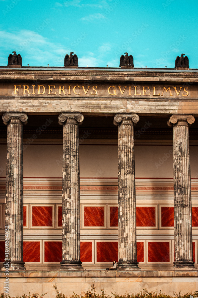 Berlin, Germany, October 2, 2022 Altes Museum Eingang front view ...