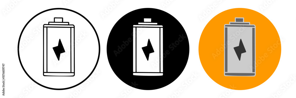 Vector battery icons set. High quality black style vector icon. Baterry ...