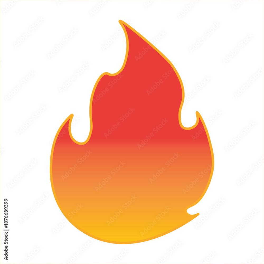 Fire flame, cartoon bonfire heat wildfire and red hot bonfire, campfire ...