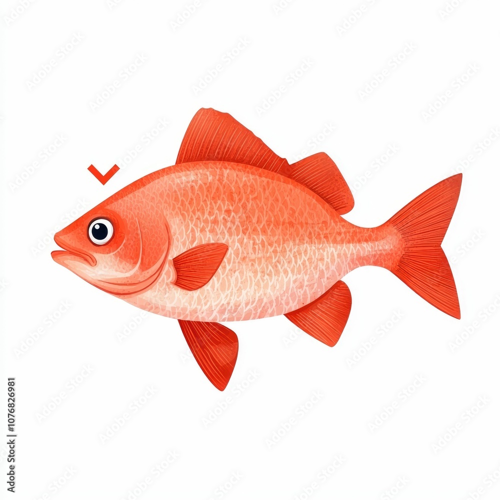 of a fish icon or symbol with a checkmark representing sustainably ...