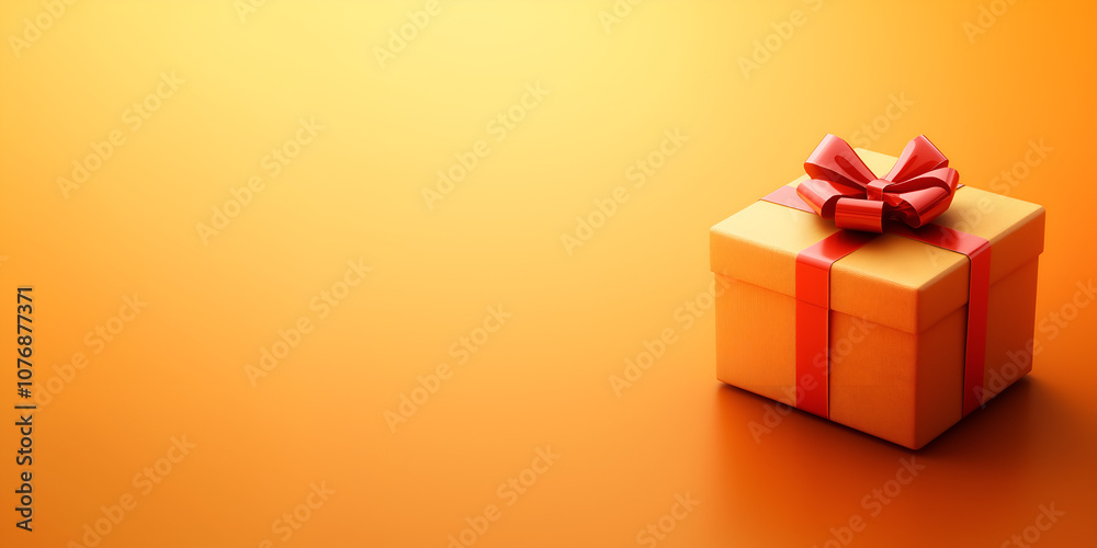 Gift box greeting card design mockup with ample copy space, Empty text ...