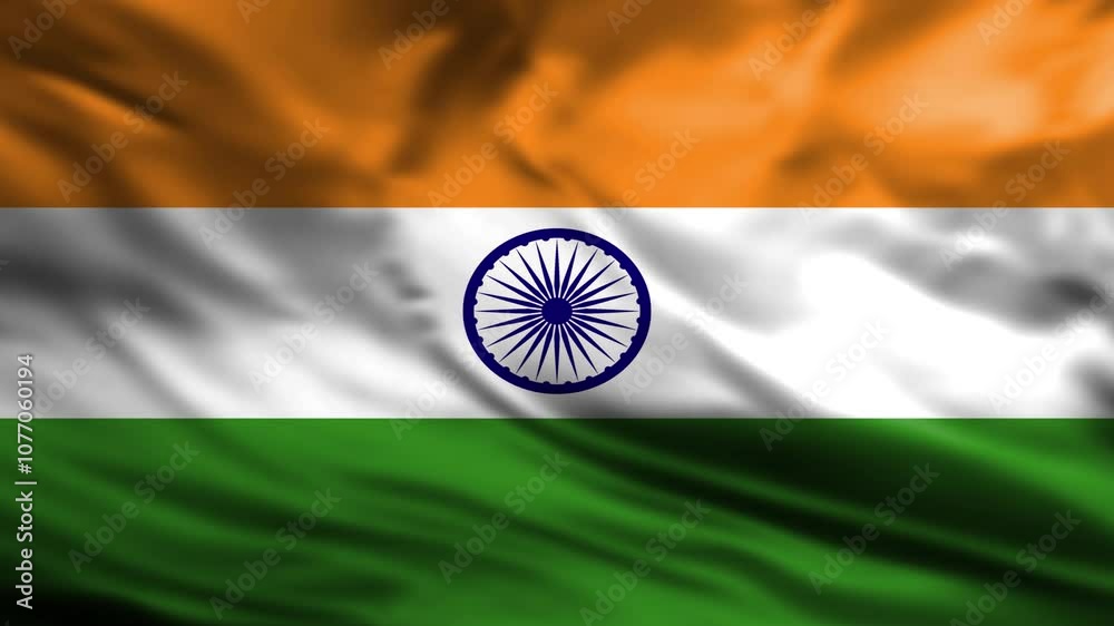 India waving flag. India flag waving. waving animation. Sign of India ...