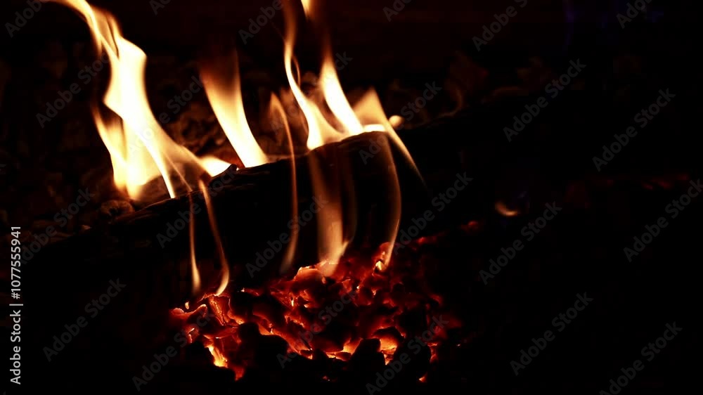 Fires. Blazing fire. Flames pattern. Fire flicker. Spark and flame ...