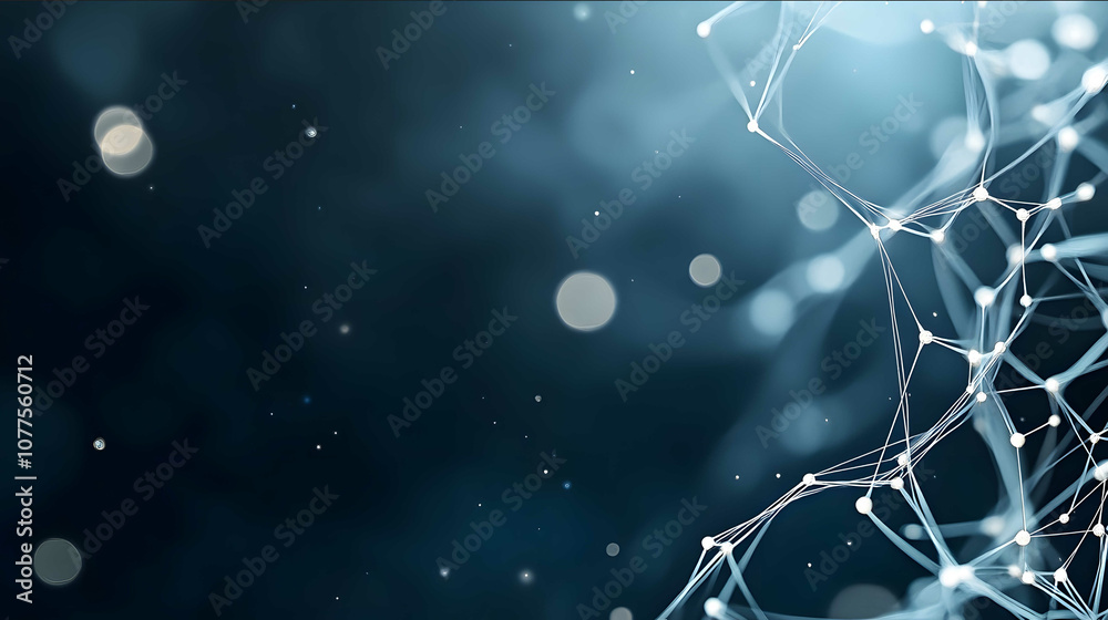 Conceptual art of dark matter as a hidden force connecting distant ...