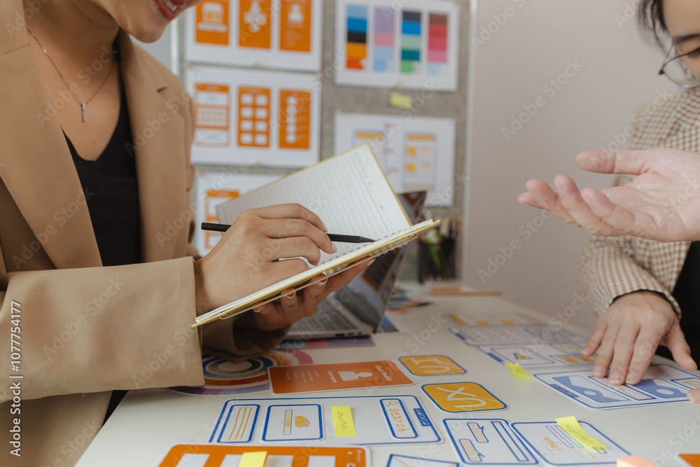 Web designers are working hard to design the appearance of digital ...