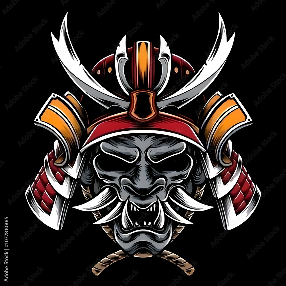 onimusha mask, japanese ghost mask, japanese samurai mask, japanese ...