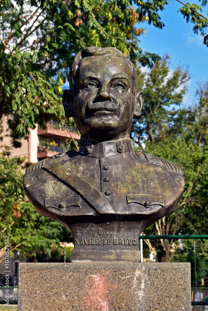 RIO DE JANEIRO, BRAZIL - September 18, 2024: Bust of Colonel Xavier de ...