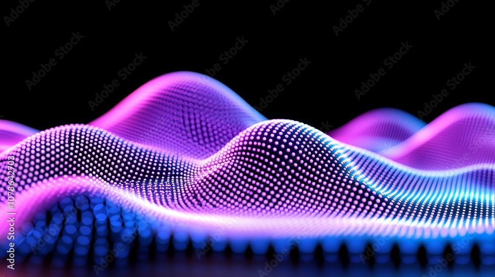 Torus shaped in 3D using dots and lines. An electromagnetic force field ...