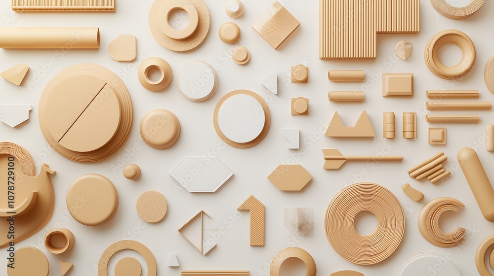 Architectural Symbols: Symbols—arrows, circles, and angles—populate the paper. The white ...