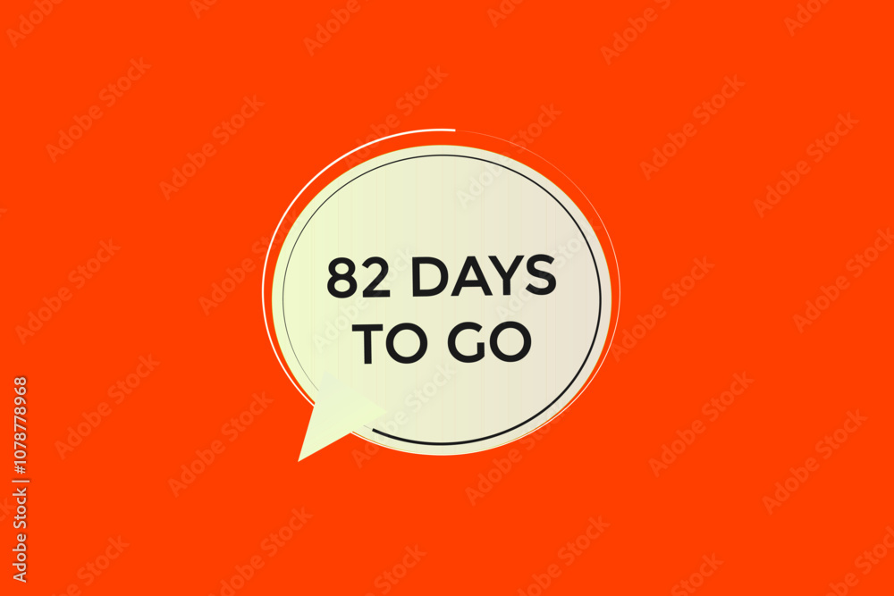 82 days to go, icon, stile, timer, countdown, clock, time, background ...