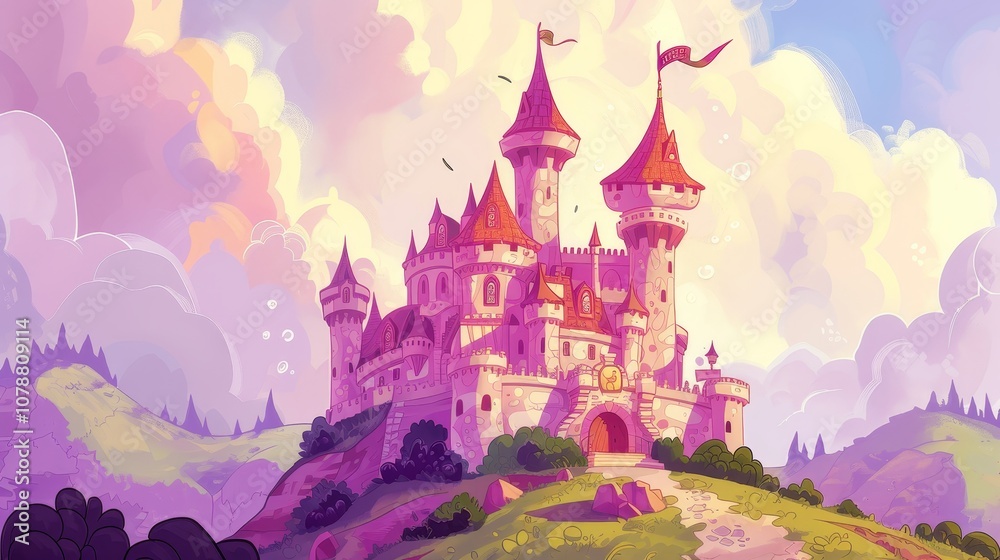 whimsical fantasy castle whimsical and enchanting portrayal fantasy ...