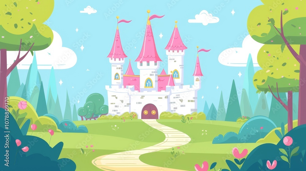 whimsical fantasy castle whimsical and enchanting portrayal fantasy ...