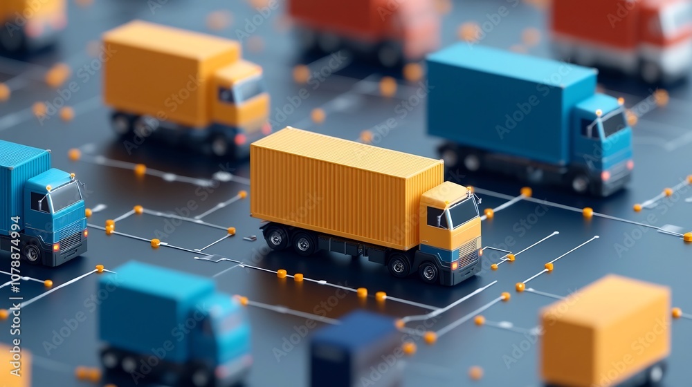 Futuristic Supply Chain Management Network with Connected Logistics ...