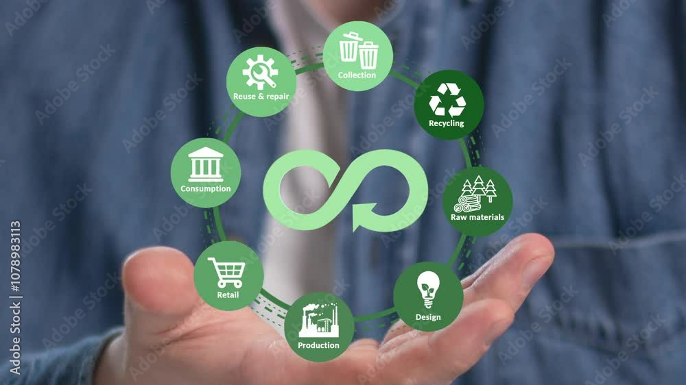 Circular Economy infographic diagram with icons analyse such as ...