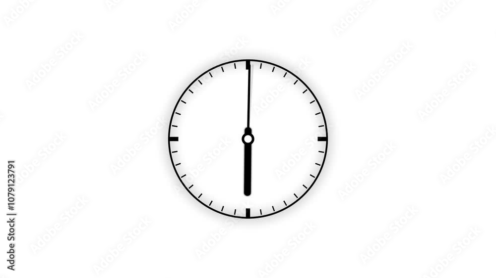 Analog wall clock spinning animation through the hours. clock animation ...