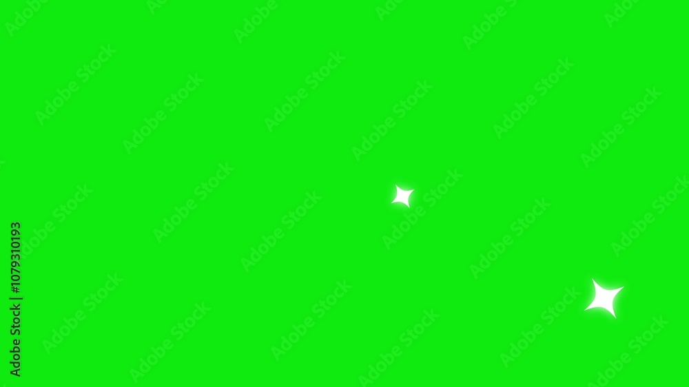 twinkle star glowing effects on Motion graphics by After Effects, white ...
