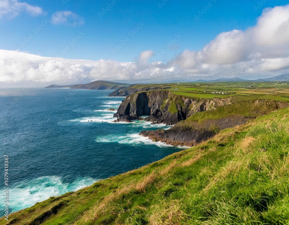 The Picturesque Coastal Cliffs and Rolling Hills of Ireland’s Wild ...
