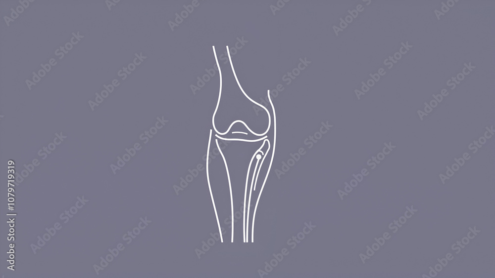 Knee injury, traumatism concept icon. Orthopedics, kneecap fracrure ...